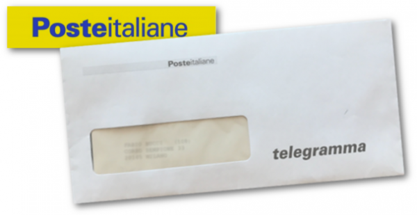 Telegramma online Invia SUBITO via Poste Italiane - MKT